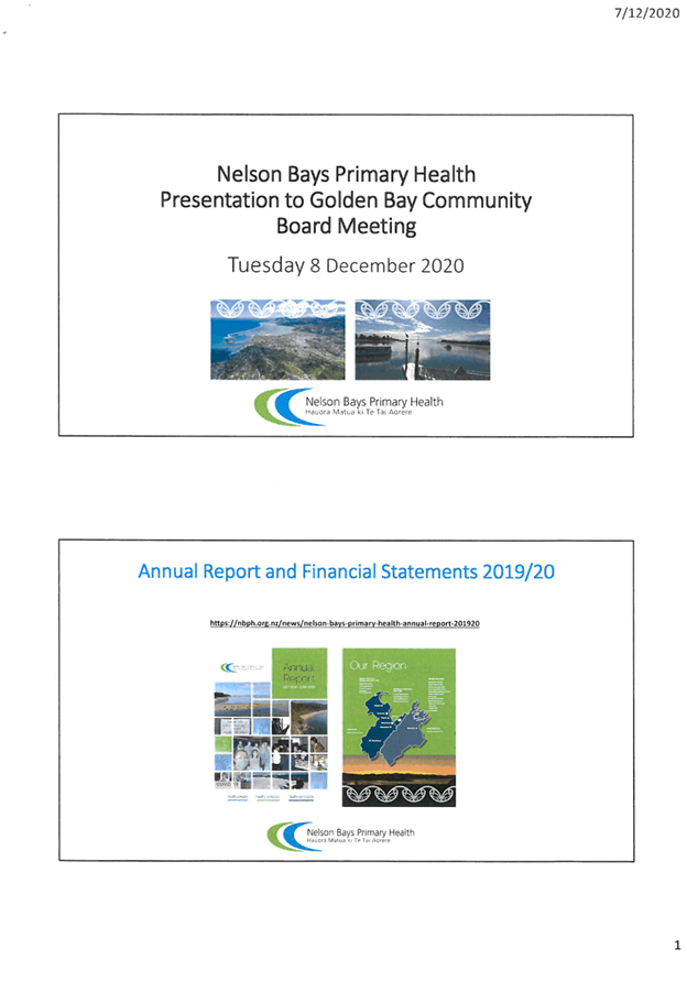 Agenda of Golden Bay Community Board - 16 00 2021