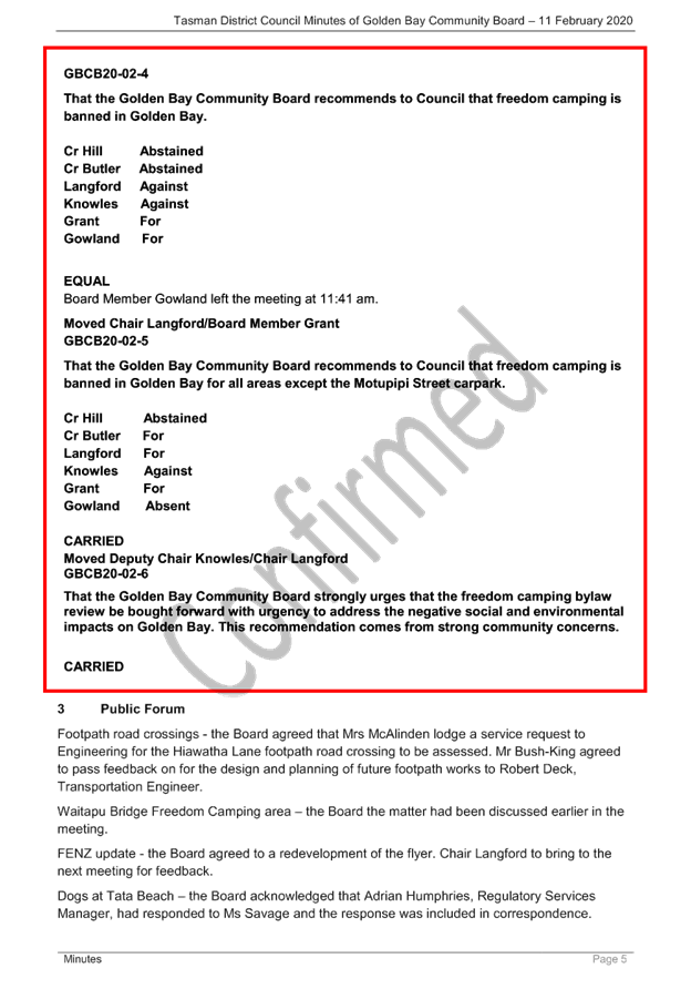 Agenda of Golden Bay Community Board - 9 00 2021