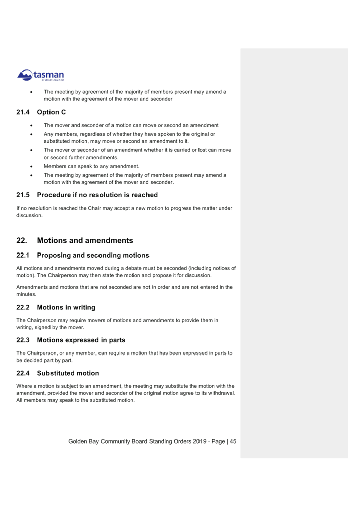 Agenda of Golden Bay Community Board - Tuesday, 8 November 2022